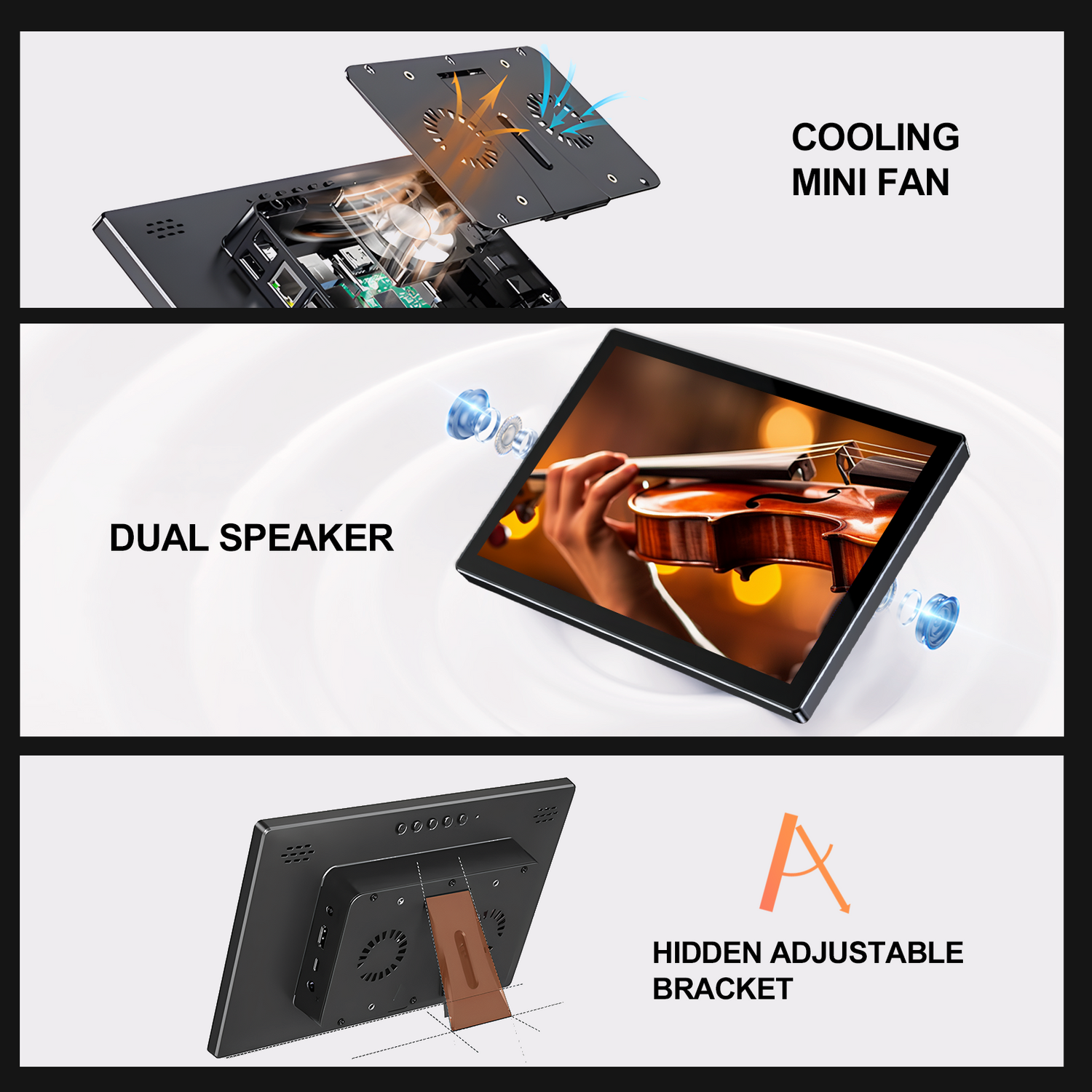 Howens 10.1 inch 1920*1200 Portable Monitor Touch Screen – SpecialMonitor